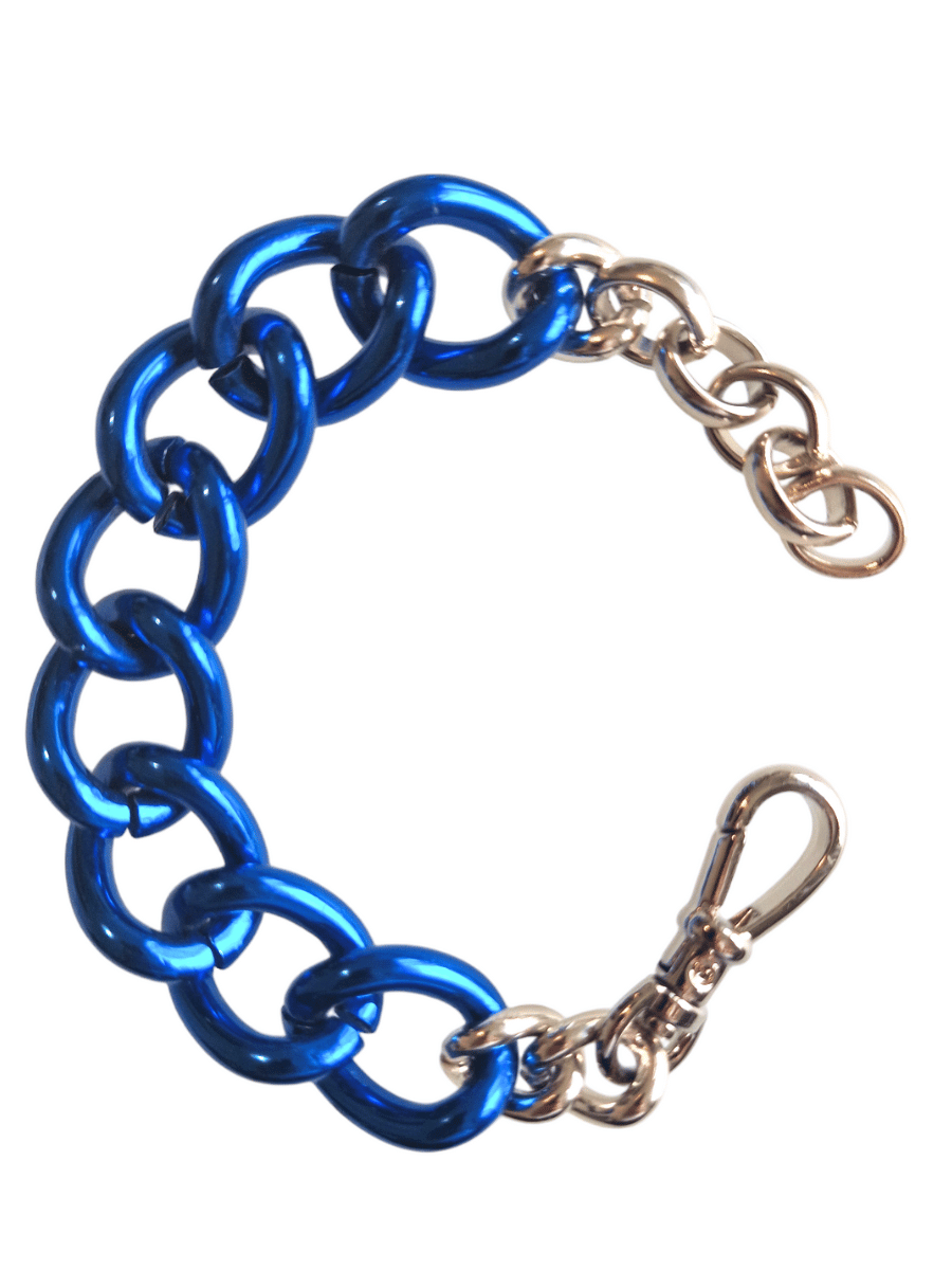 Blue Maxi Chain Bracelet – Finerblack Jewelry